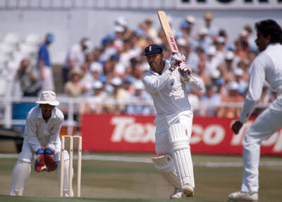 Graham Gooch batting for England during the 1st Texaco Troph- Old ...