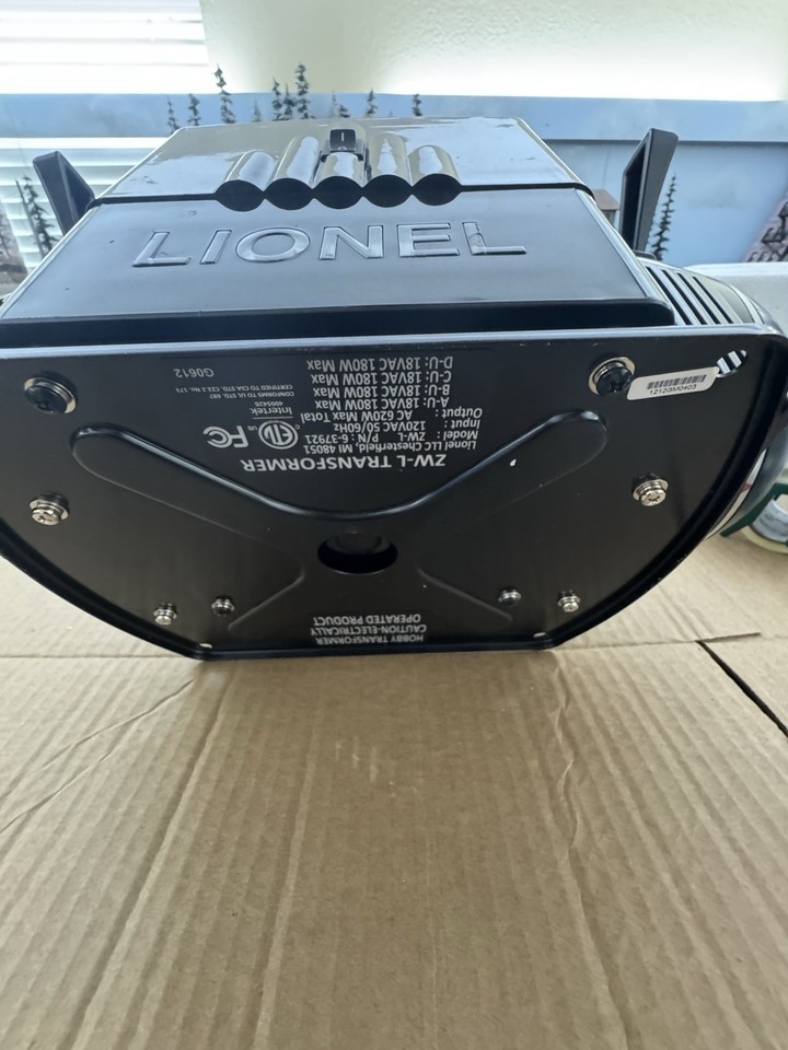 LIONEL ZW-L 620 WATT TRANSFORMER FOR TRAINS O GAUGE railroad engine 6 ...