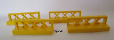 Lego 3633 x4 Fence 1x4x1 Yellow Barrière City Fabuland Pirate 6277 ...
