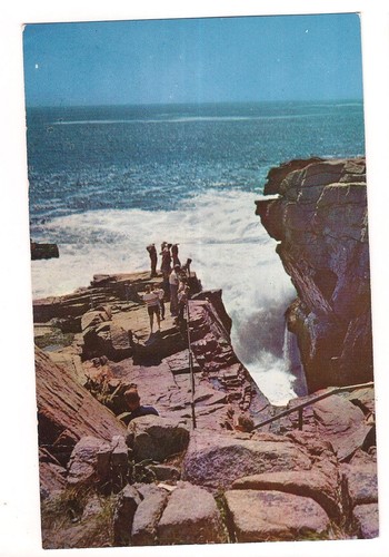 THUNDER HOLE Bar Harbor ACADIA NATIONAL PARK Mt. Desert Island Postcard ...