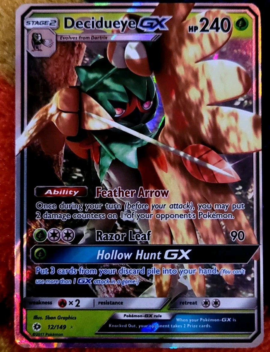 Decidueye GX 12/149 Sun & Moon NM Ultra Rare Pokemon Card [A] | eBay