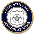 3 inch Round US Navy Master at ARMS Logo Sticker (Insignia Naval MAA ...