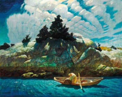 The Sounding Line : N. C. Wyeth : 1939 American Illustration Art Print ...