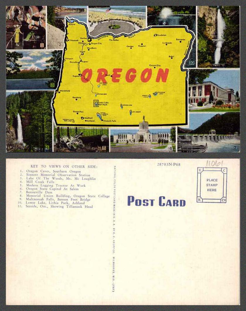 OREGON VINTAGE POSTCARD | eBay