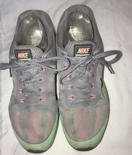 NIKE AIR MAX RUNNING SHOES #852445-005 Gray/Mtlc Drk.Gray,Sz.10 | eBay