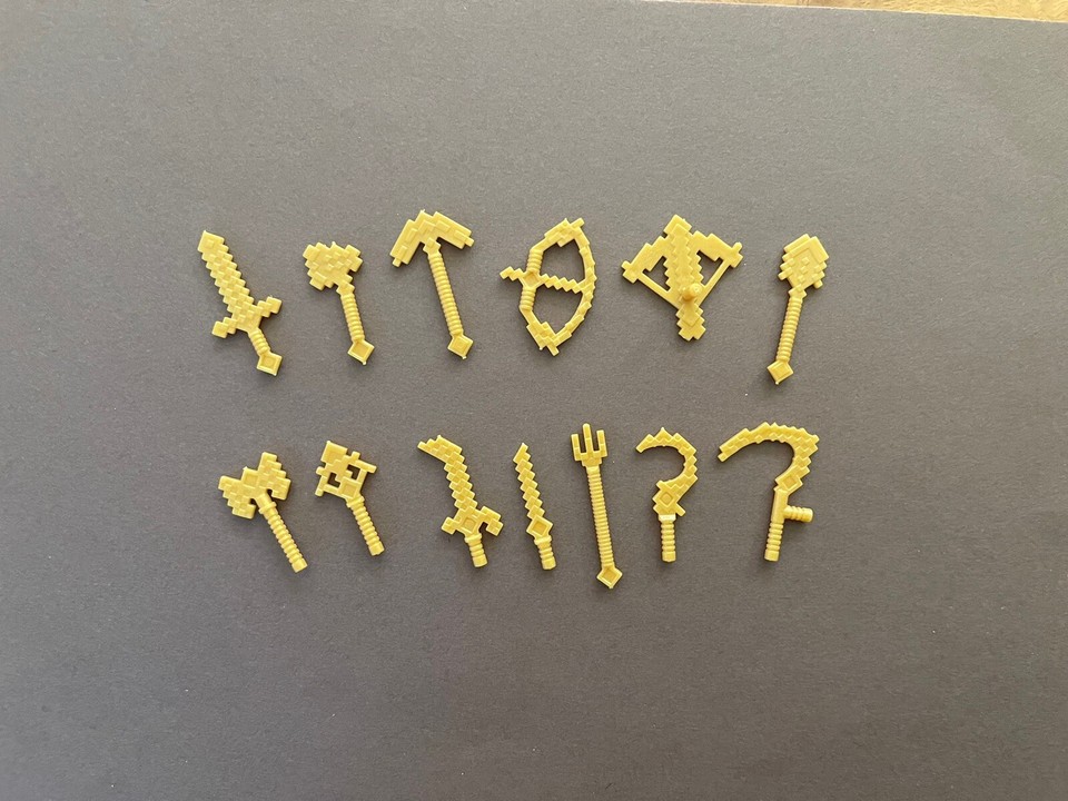 Lego Minecraft Golden Weapons ( 13 Pieces) | eBay