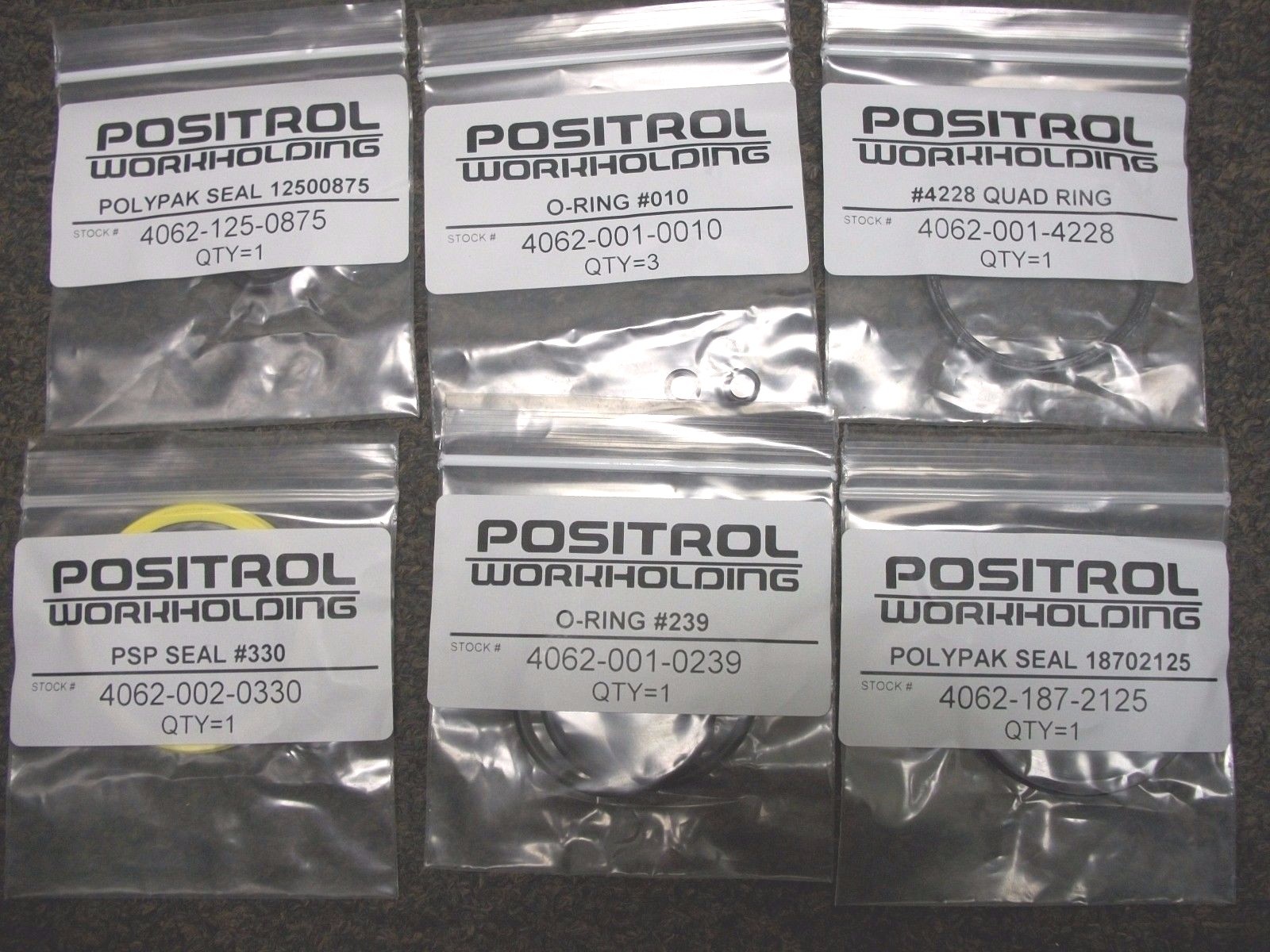 POSITROL WORKHOLDING SEAL KIT FOR 23217 23217-100-0000 *NEW IN BAG* | eBay