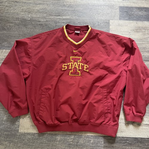 Nike Team Iowa State Cyclones Pullover Windbreaker Center Swoosh Men's ...