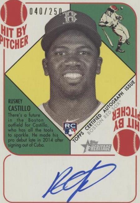 2015 Topps Heritage '51 - Autographs Rusney Castillo #H51A-RC /250 (AU ...