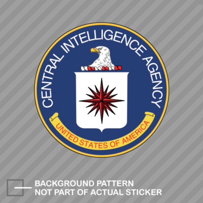 Central Intelligence Agency CIA Seal Sticker Decal Vinyl black usa ...