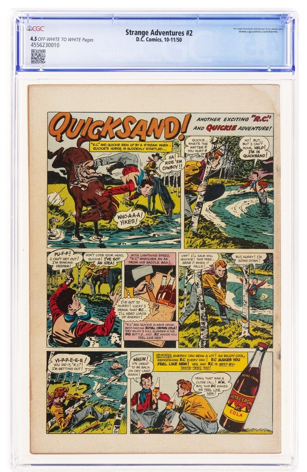 Strange Adventures #2 CGC 4.5 1950 off white to white pages Morrison ...