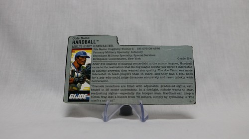 Vintage GI JOE ARAH Cut File Card Hardball 1988 | eBay