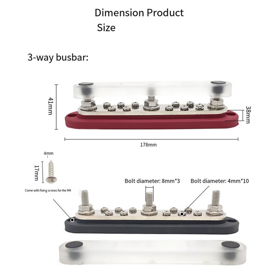 BusBar Wiring Rack for Automotive and Marine Use 12V Distribution Board ...