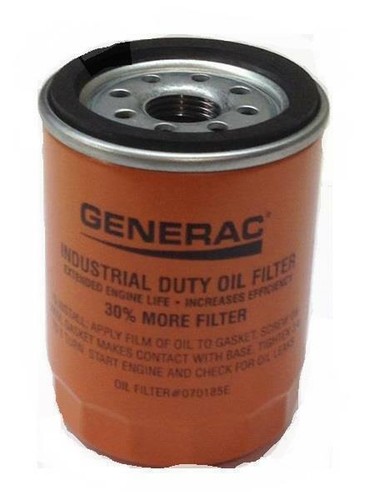Generac 070185E OEM Generator Oil Filter 070185ES Orange | eBay