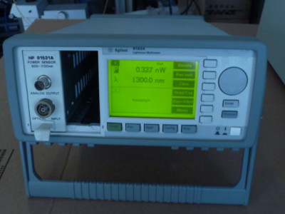 Agilent 8163A + 81531A (+3 - -90 dBm) Optical Power Meter – 81623A ...