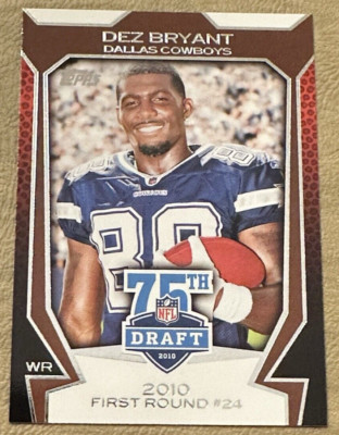 2010 Topps Dez Bryant RC Rookie CARD Rare 75th Draft First Round | eBay