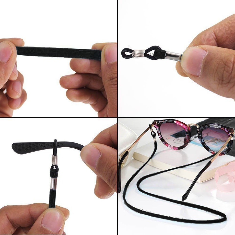 4X Adjustable Sunglasses Neck Cord Strap Eyeglass Glasses String ...