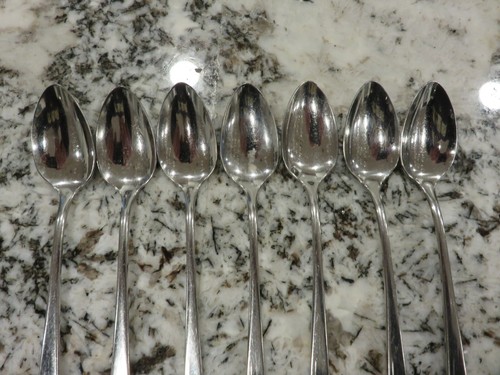 7 VTG Oneida Community My Rose Iced Tea Spoons 7 1/2" Stainless ...