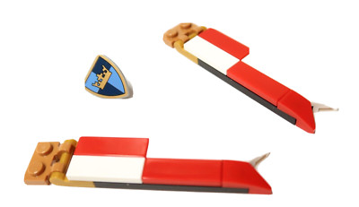 3x 2 Lego Banners LEGO Figures Knight 1 Shield 10305 21325 31120 | eBay