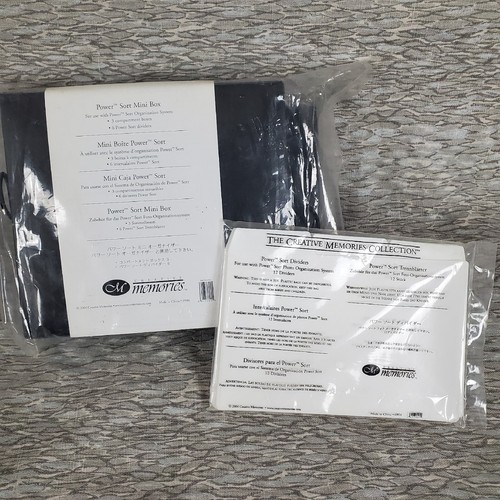 Creative Memories Power Sort Mini Box 3 Compartment Boxes 6 Dividers ...