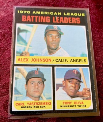 Carl Yastrzemski / Oliva / Johnson 1971 Topps Card # 61 - MLB AL ...