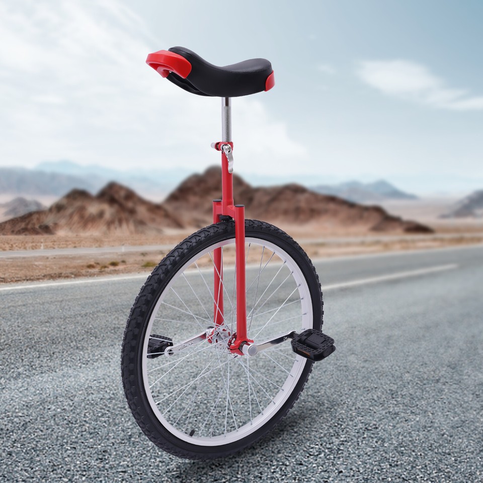 24inch Unicycle with Thickened steel pipe adjustable seat Sports Wheel ...