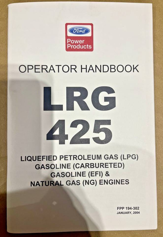 NEW ORIGINAL FORD LRG-425 Tri-Fuel Genie Complete Engine (Gas, LPG, NG ...