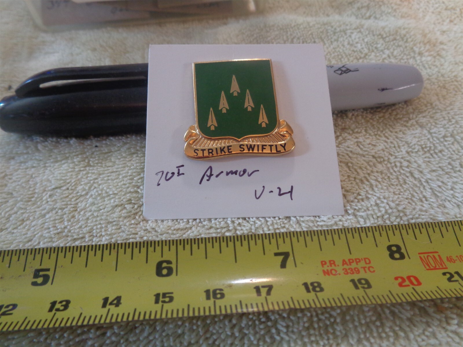 70th Armor V-21 Unit Crest, DI, DUI (DRAW#C4) | eBay
