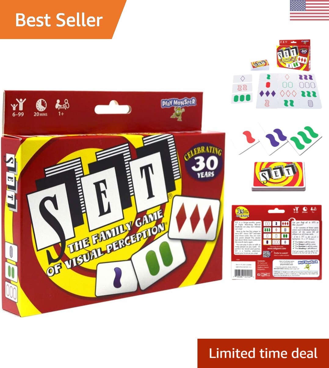 Visual Perception Card Game - Fun for Kids & Adults - Builds Cognitive ...