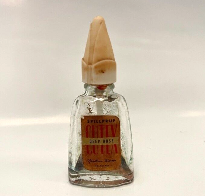 Vintage 1950s Australia Cutex 'Deep Rose' Nail Polish cosmetics varnish ...