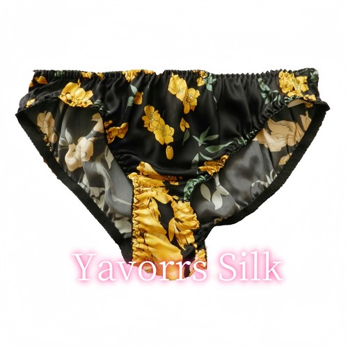 Yavorrs 6pcs Women's Floral 100% Silk Bikinis Panties S M L XL 2XL ...