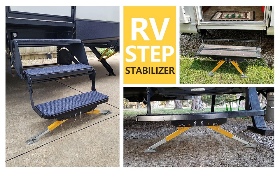 RV Step Stabilizer Kit Step Protection For 5th Wheels Travel Trailers ...