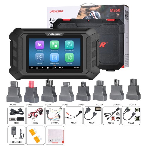 OBDSTAR MS50 Motorcycle Scanner Motorcycle Diagnostic E-C-U Progarmming ...