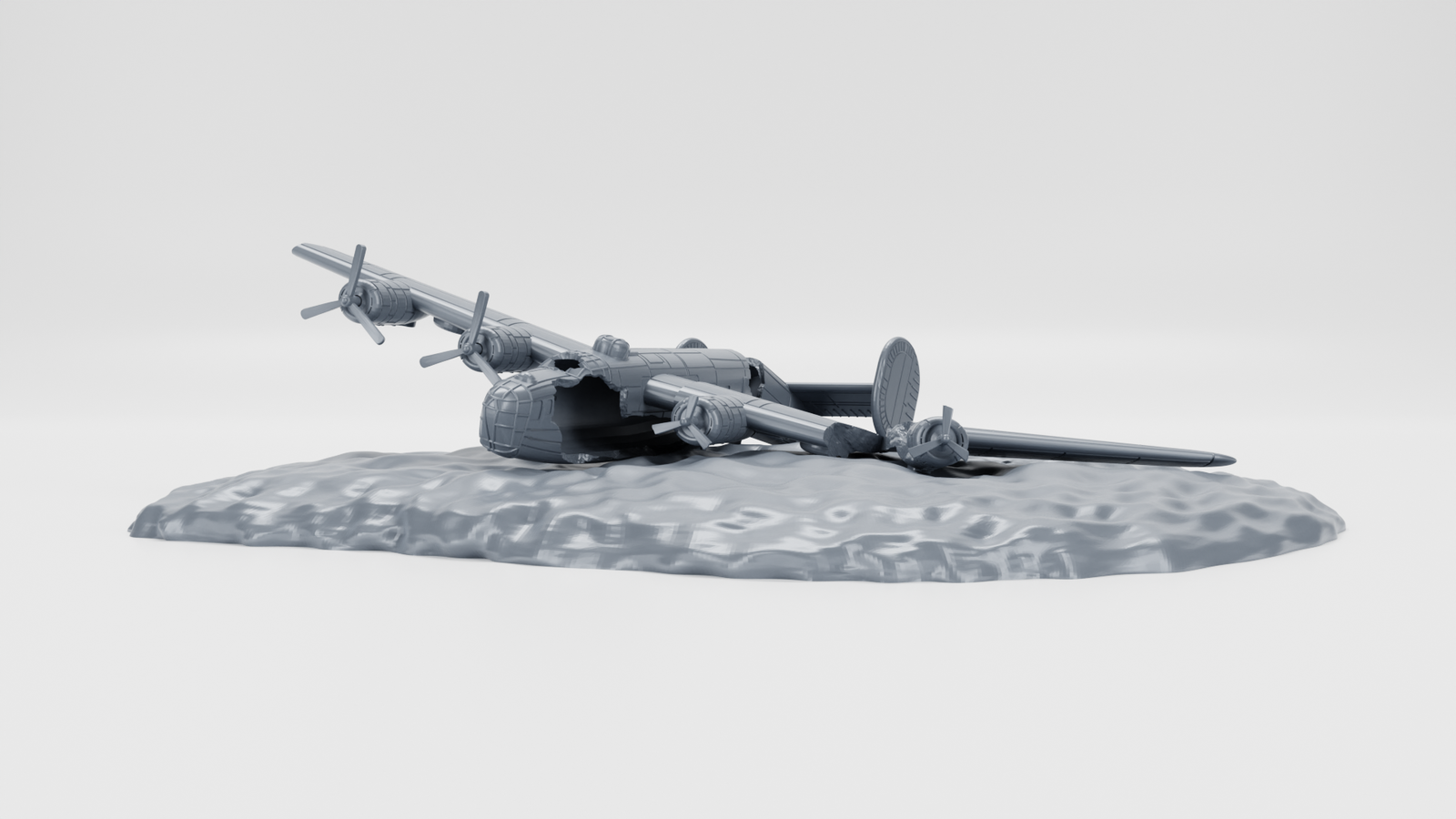 Crashed Consolidated B-24D Liberator - 1 Markers - 40mm Scale - Bolt ...
