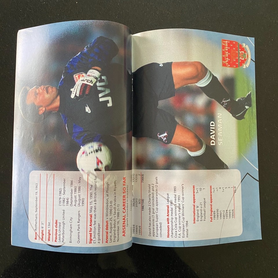 ARSENAL Football Programmes YOU CHOOSE 1993 96 97 98 99 2000 01 02 05 ...