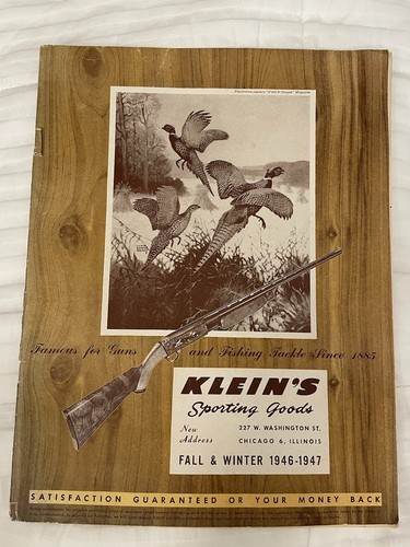 Kleins Sporting Goods Catalog RARE Fall & Winter 1946-1947 | eBay