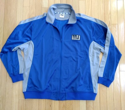MINT Title Boxing MMA Blue and Grey Jacket Size XXL 2XL Full Zip Up | eBay
