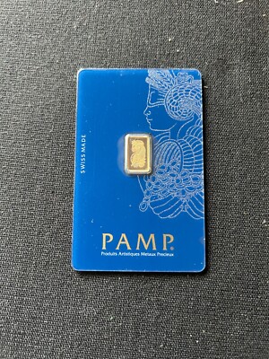 PAMP Suisse Fortuna 1 gram .9999 Gold Bar - Sealed Assay Card | eBay
