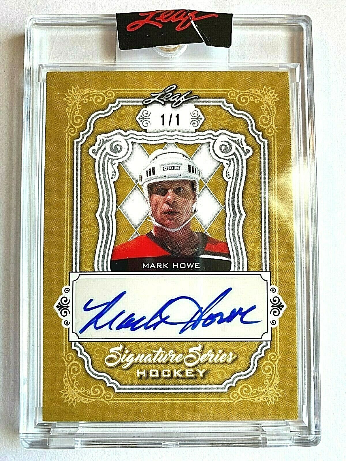 2021-22 Leaf Signature Series Gold #MH1 Mark Howe Autograph #1/1 SEALED ...