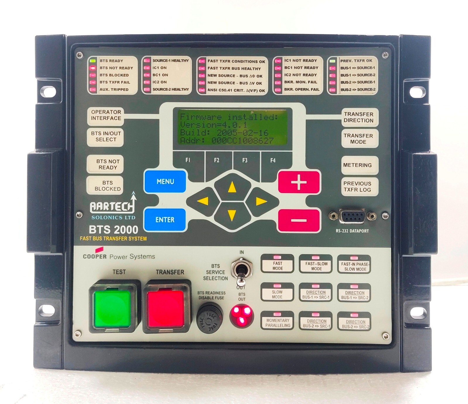 COOPER POWER SYSTEM AARTECH SOLONICS LTD BTS 2000 FAST BUS TRANSFER ...