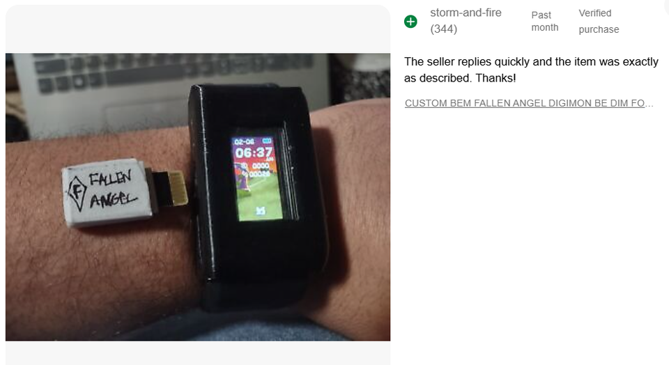 CUSTOM DIM FALLEN ANGEL DIGIMON DIM Vital Bracelet/VITAL HERO Dim Card ...
