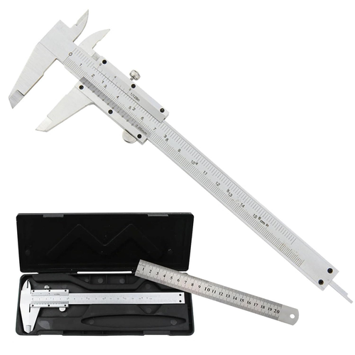 Non Digital Vernier Caliper, 6"/150Mm Stainless Steel Caliper Measuring ...