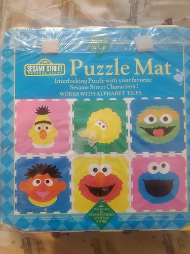 Vintage Sesame Street General Store Character Puzzle Mat 1994 six ...