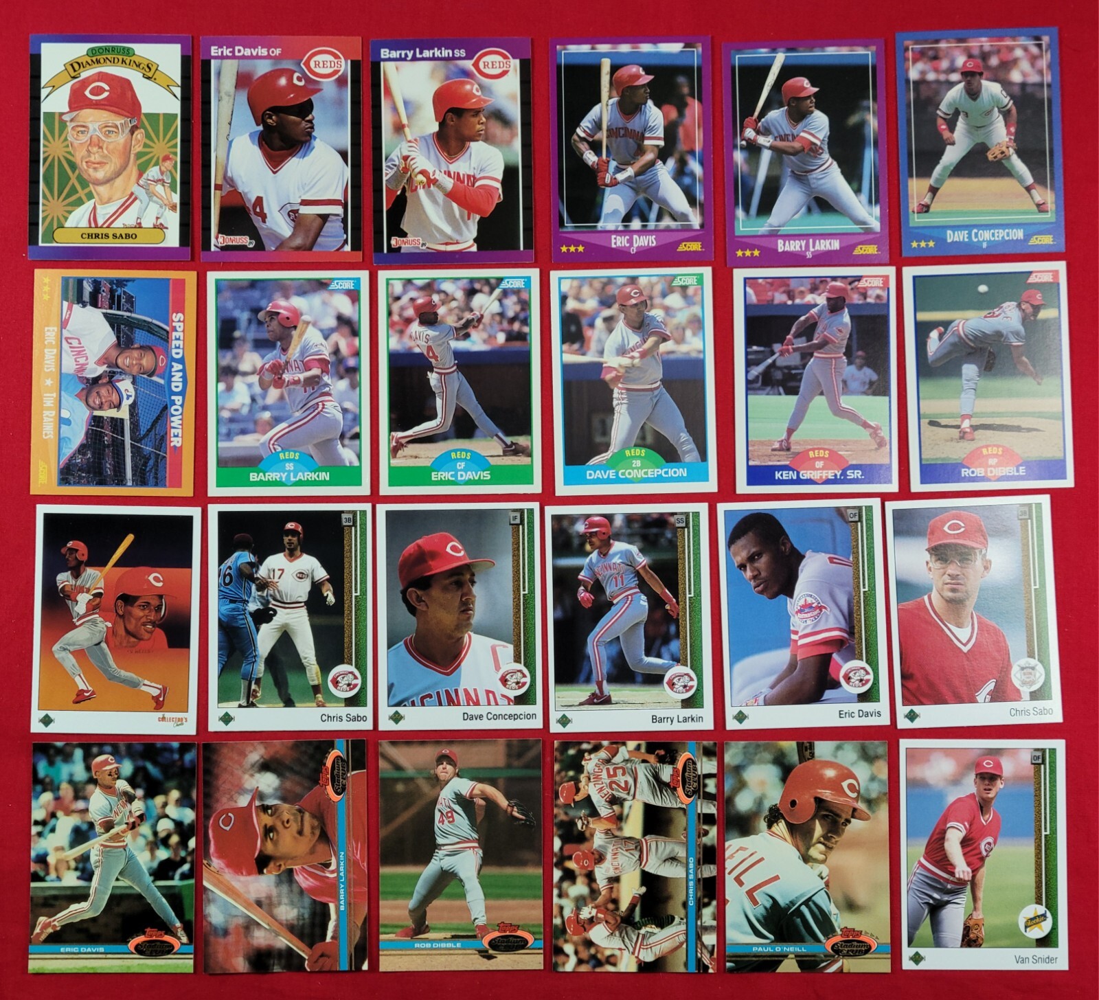 Lot of 4 CINCINNATI REDS 1988-1989 Team Sets Plus Bonus Partial Set | eBay