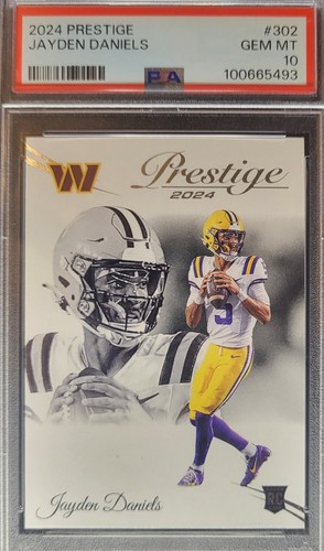 🔥JAYDEN DANIELS RC PSA 10 2024 Prestige #302 WASHINGTON COMMANDERS 🔥 | eBay