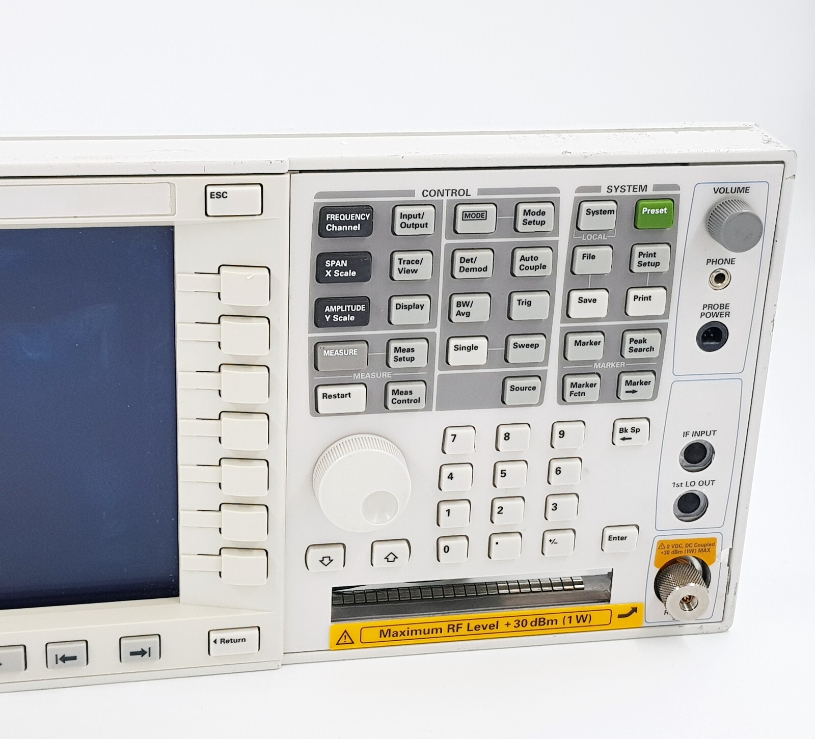Agilent E4400-60398 Front Panel Keypad LCD Display for E4440A Spectrum ...