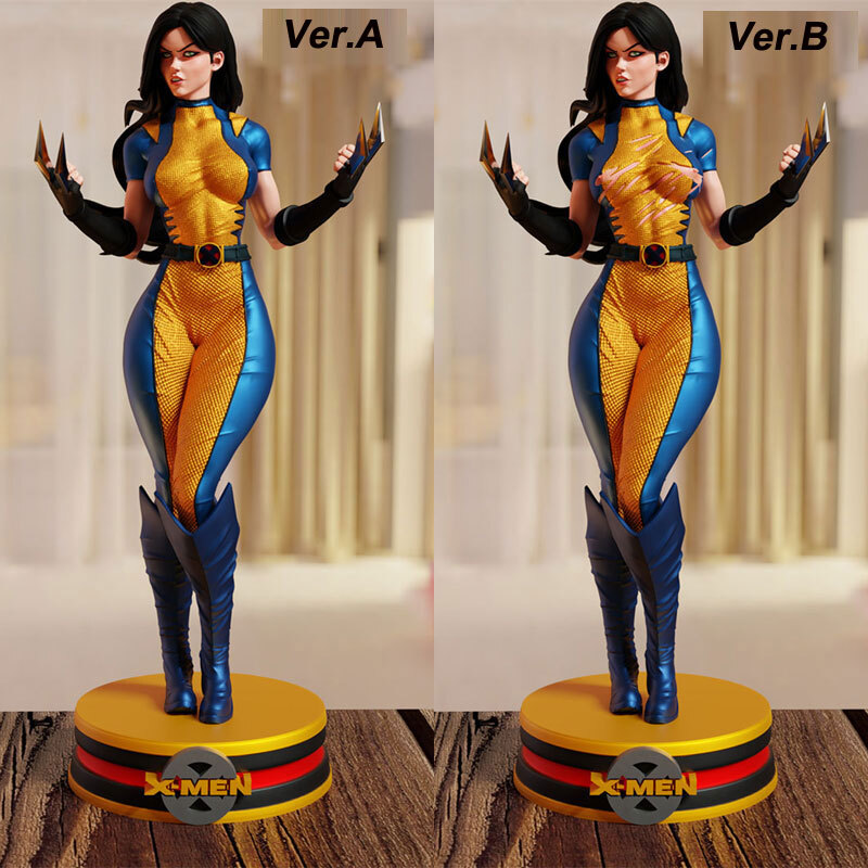 X23 Laura Kinney 3D Printing Figure Model Kit Unpainted Unassembled GK 2Heads | eBay