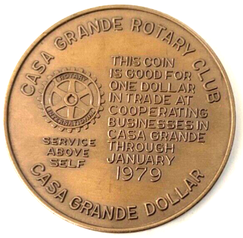 Casa Grande Arizona Rotary Club Token | eBay