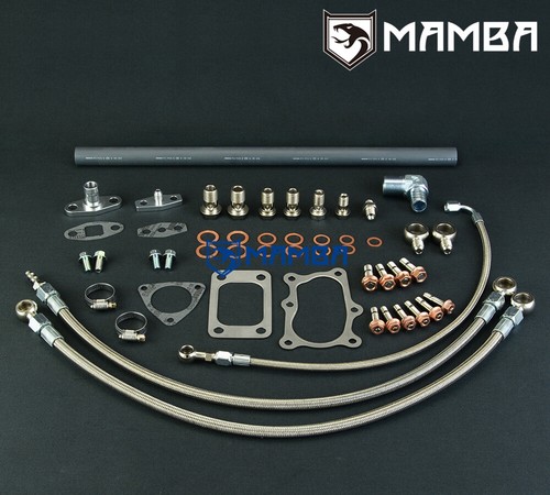 Turbo Oil & Water Install Line Kit for Nissan RB25DET GTIR with Factory ...