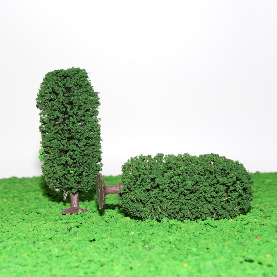10pcs Model Trees HO Scale Railway Architectural Diorama Garden Scenery ...